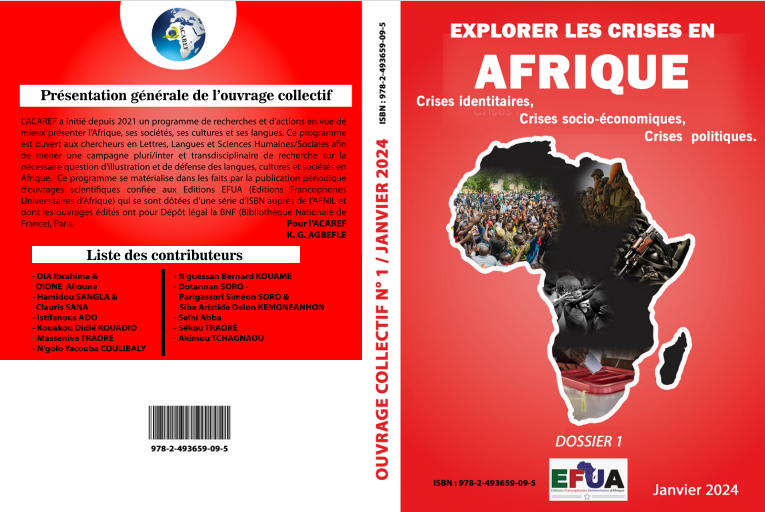 OUVRAGE COLLECTIF N°1 / JANVIER 2024 - E.F.U.A EDITIONS