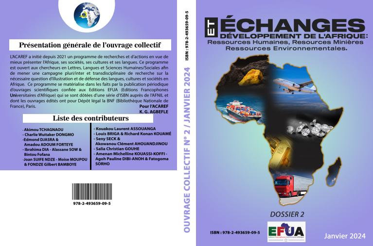 OUVRAGE COLLECTIF N°2 / JANVIER 2024 - E.F.U.A EDITIONS